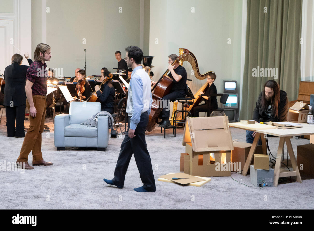Rehearsal in "Staats Oper Usher" music by Claude Debussy (Photo by Saikat Paul / Pacific Press ...