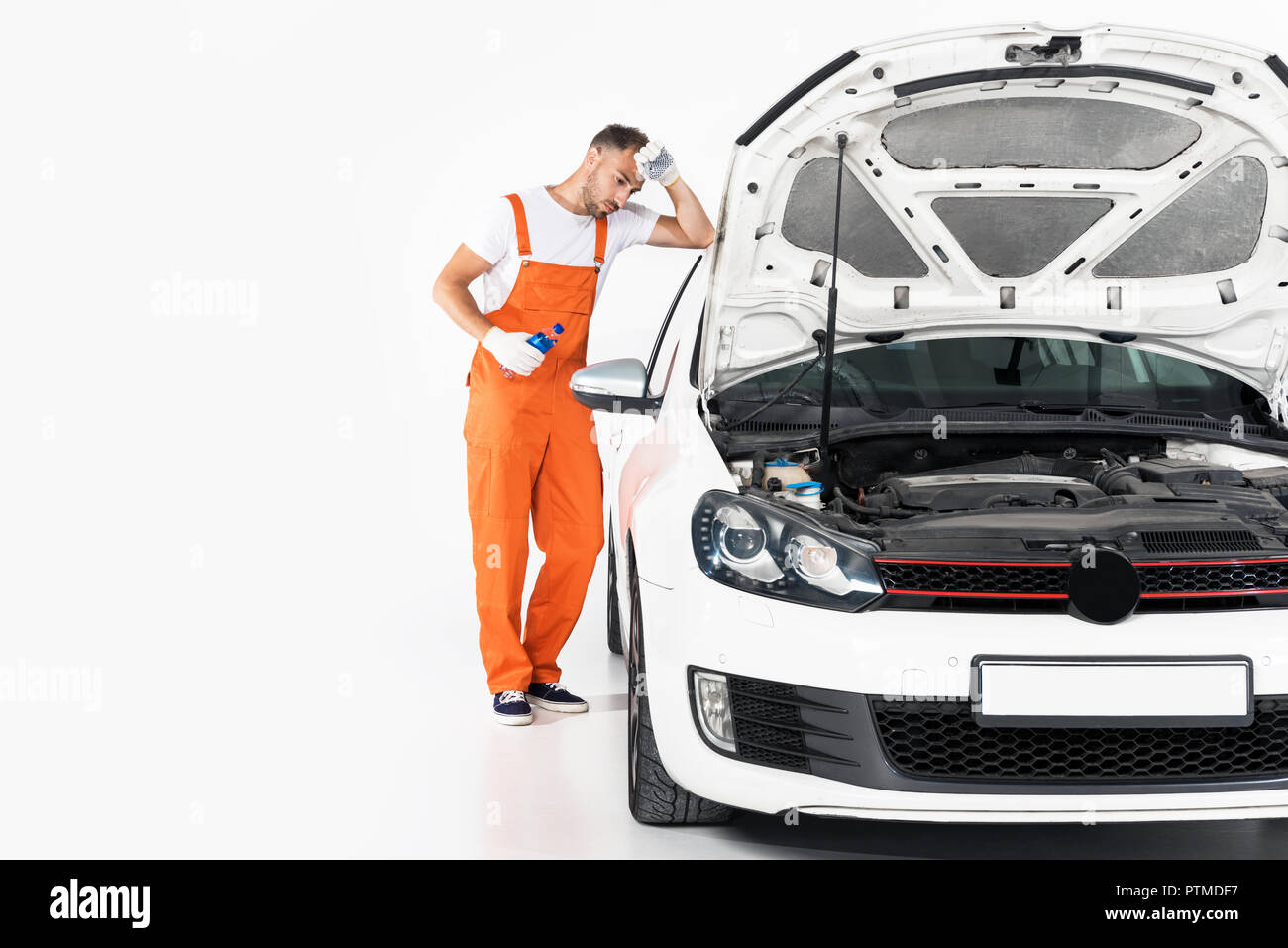 Tired car mechanic hi-res stock photography and images - Alamy