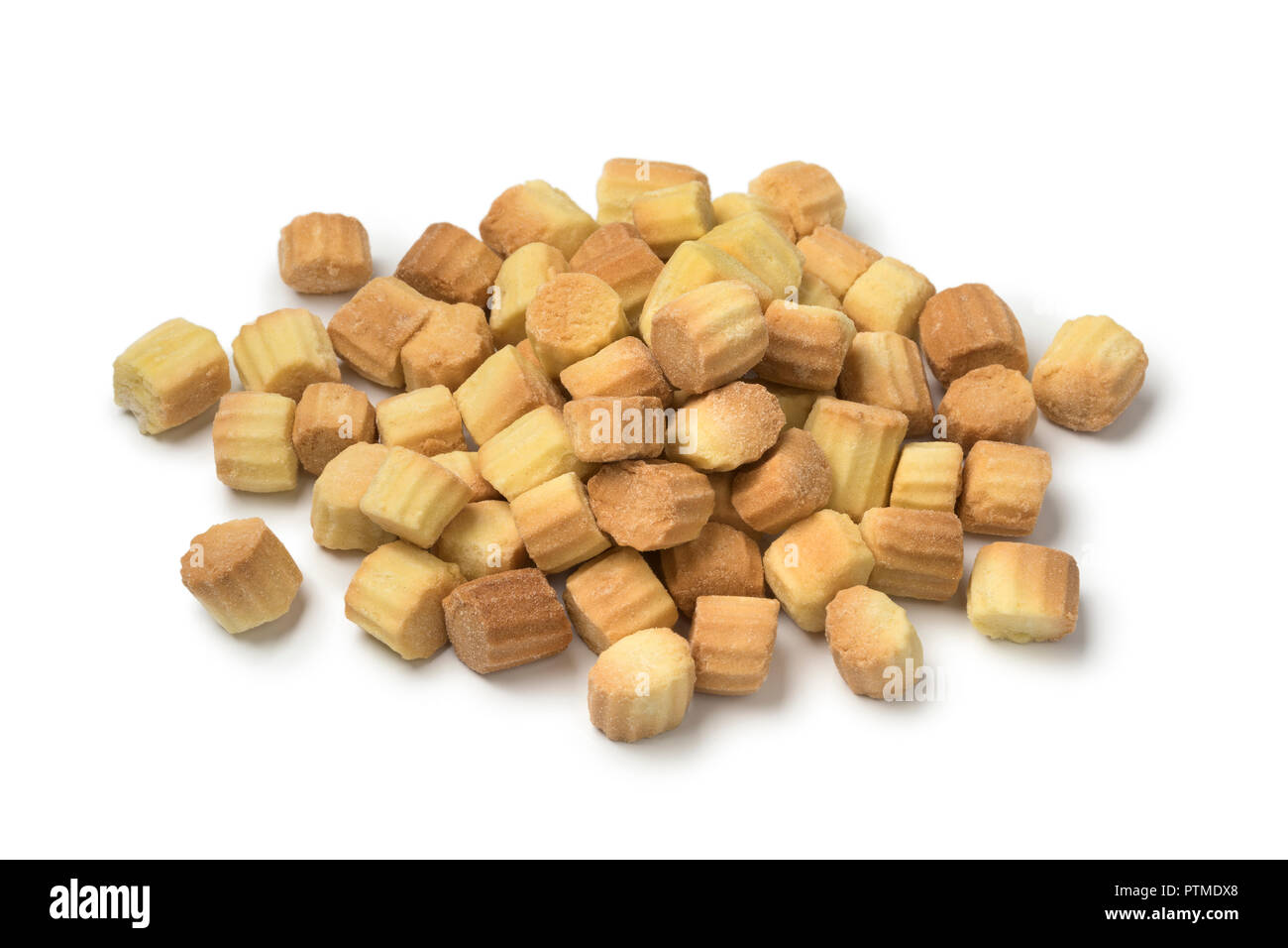 Heap of traditional Moroccan fekkas cookies isolated on white ...