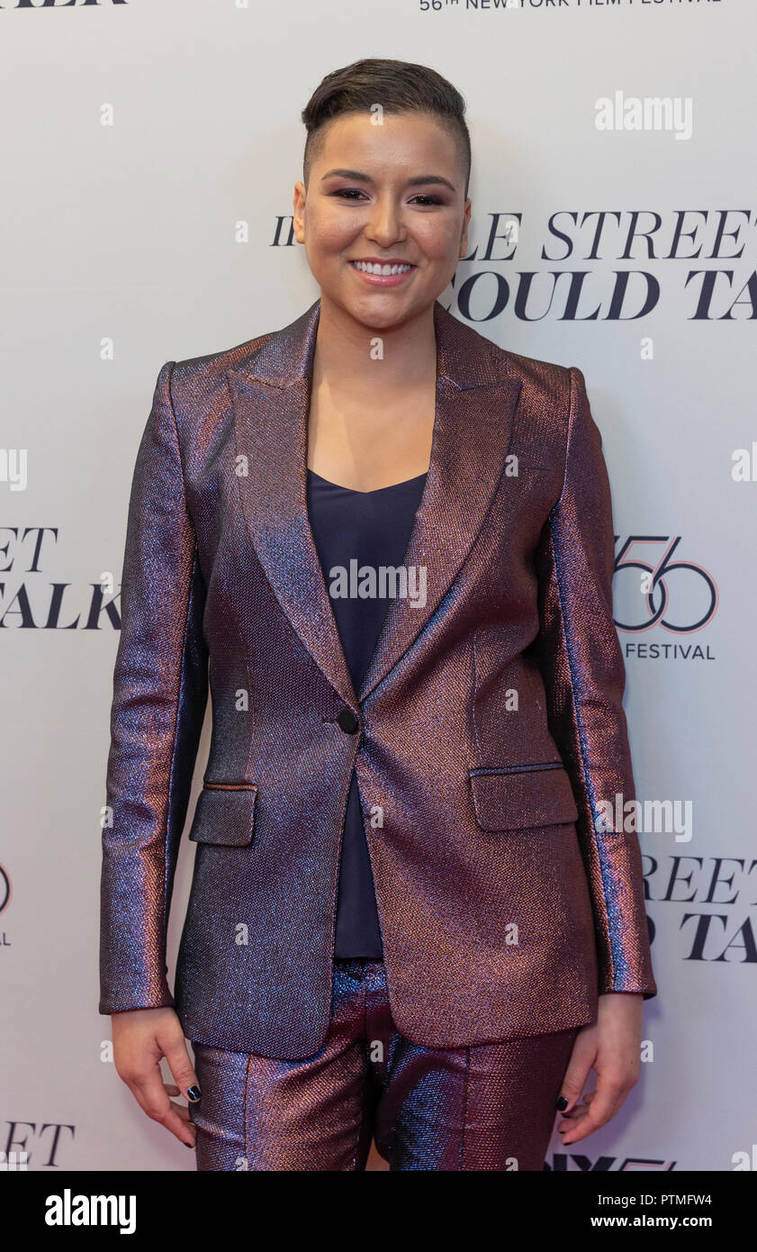 New York, NY, USA - October 9, 2018: Emily Rios attends premiere of If ...