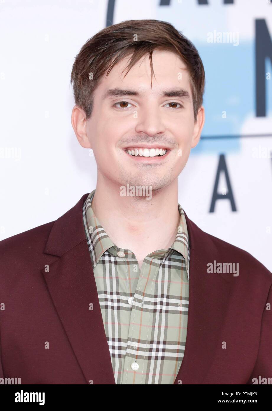Los Angeles, USA. 9th Oct 2018. Zach Sang attends the 2018 American ...