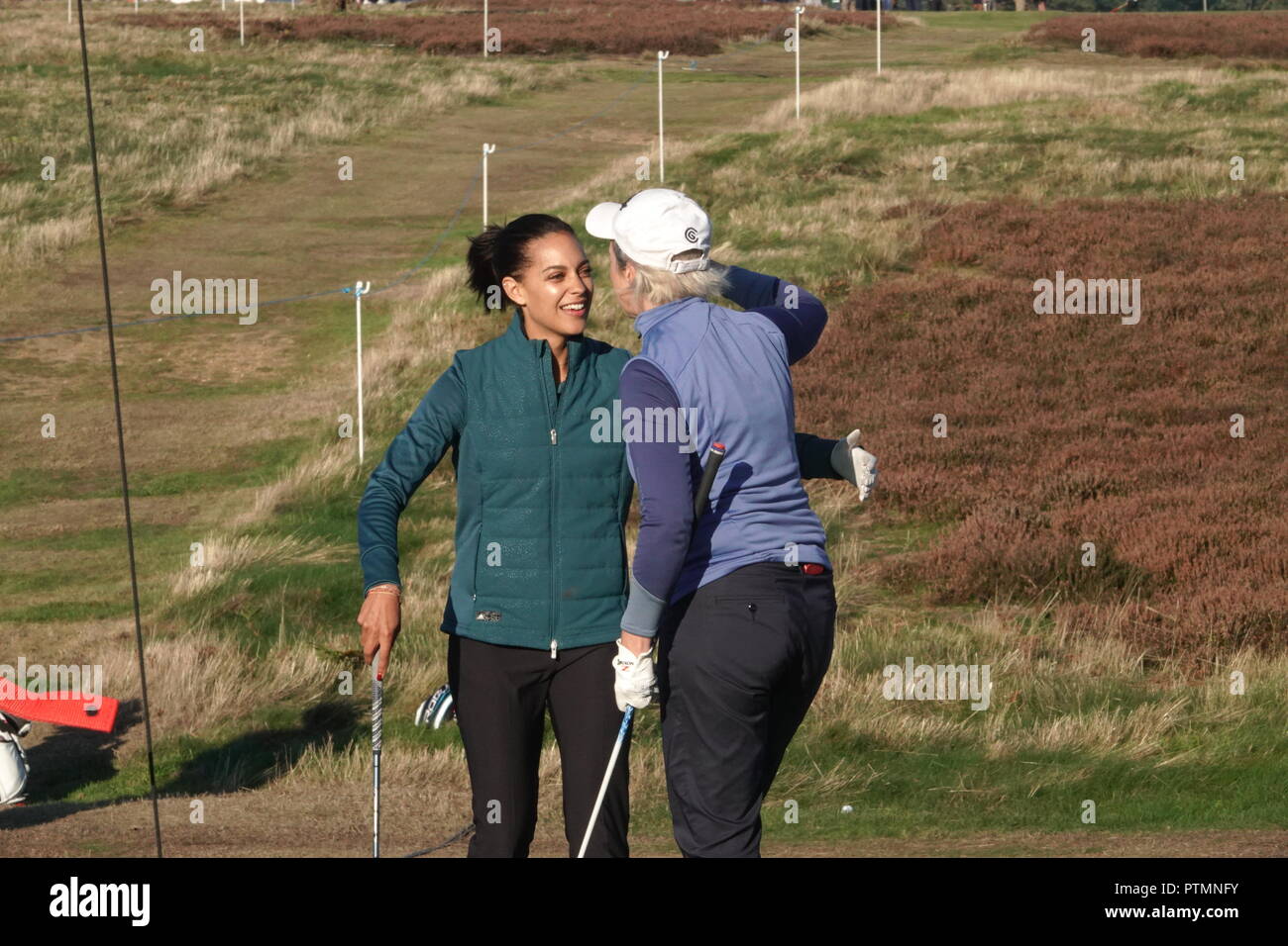 Walton Heath Golf Club, 10th October, 2018. SkySport golf commentator ...