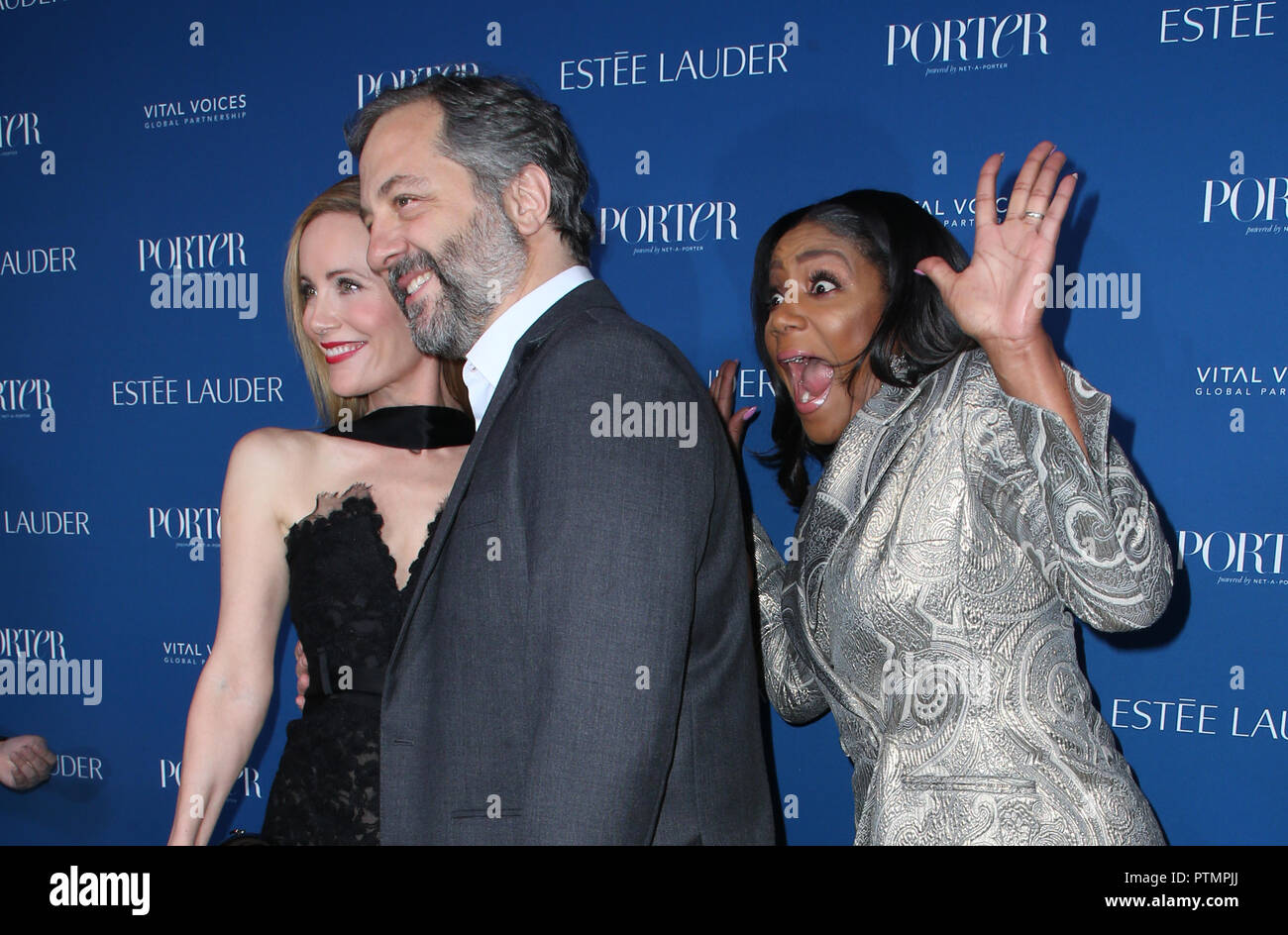 LOS ANGELES, CA - OCTOBER 9: Leslie Mann, Judd Apatow, Tiffany Haddish ...