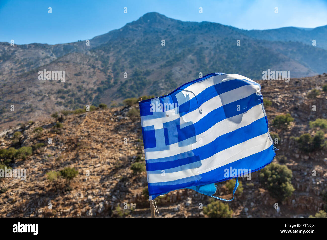 Crete flag hi-res stock photography and images - Alamy