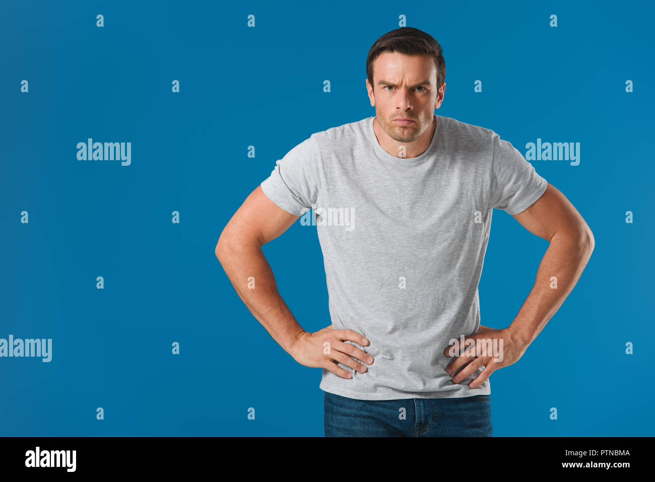 Frowning man hi-res stock photography and images - Alamy