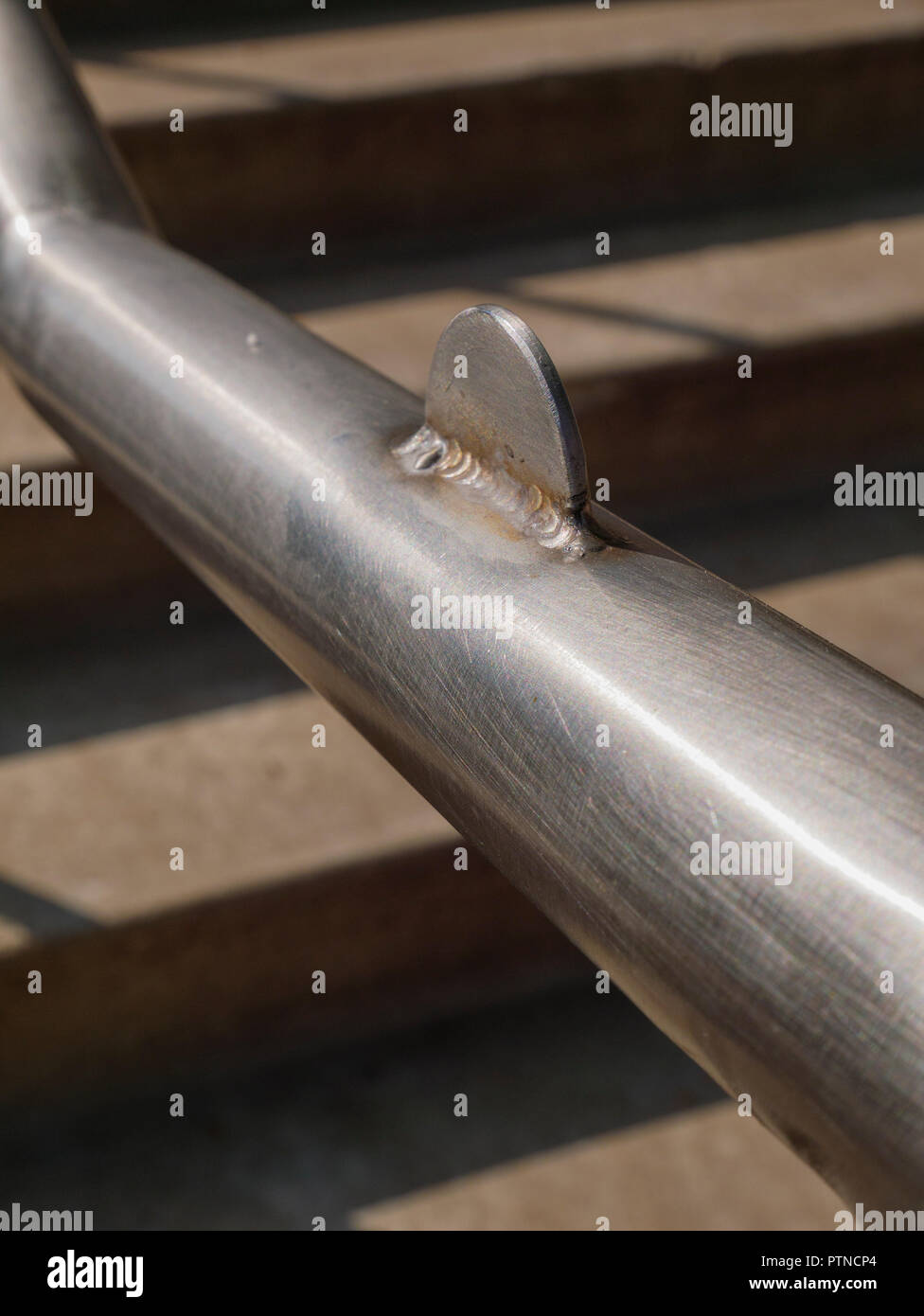 Railing with anti-skateboard device Stock Photo - Alamy