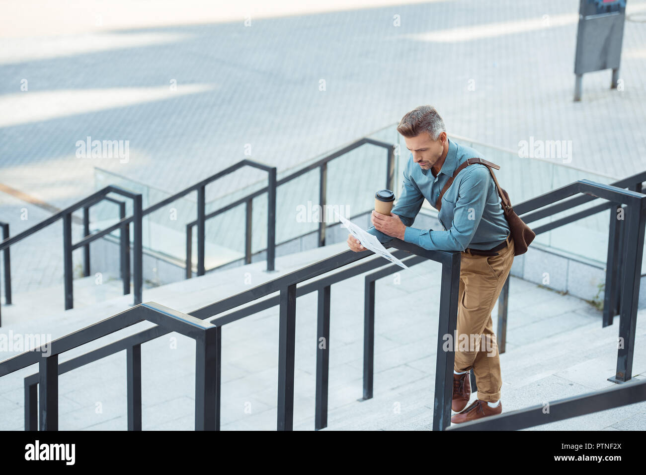 Man Leaning Railings Stock Photos & Man Leaning Railings Stock Images ...