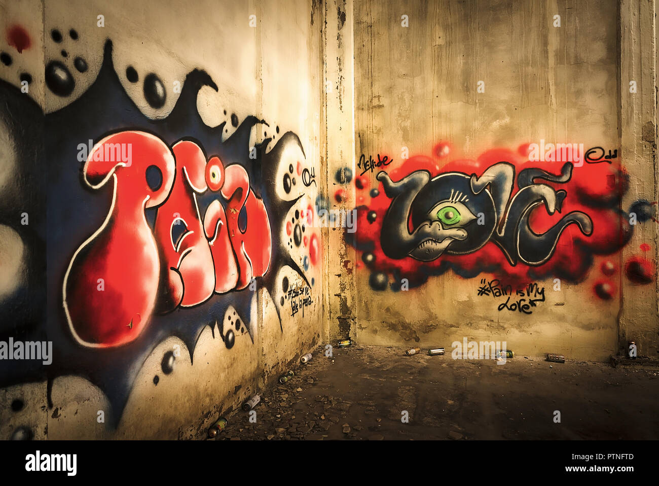 Murales Urbex Italy Stock Photo - Alamy