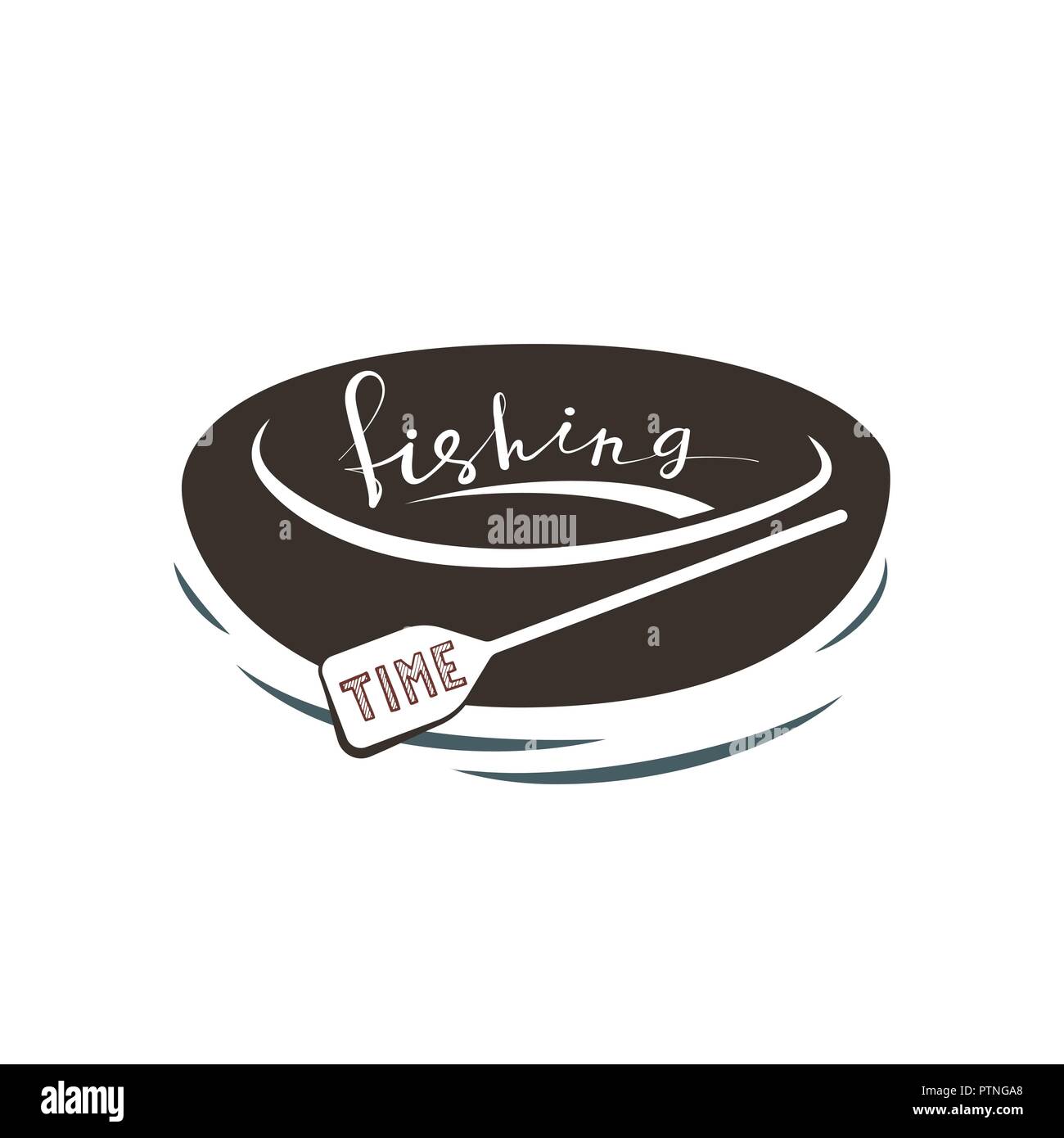 Rubber rowing boat with paddle. Black and white icon. Vector ...