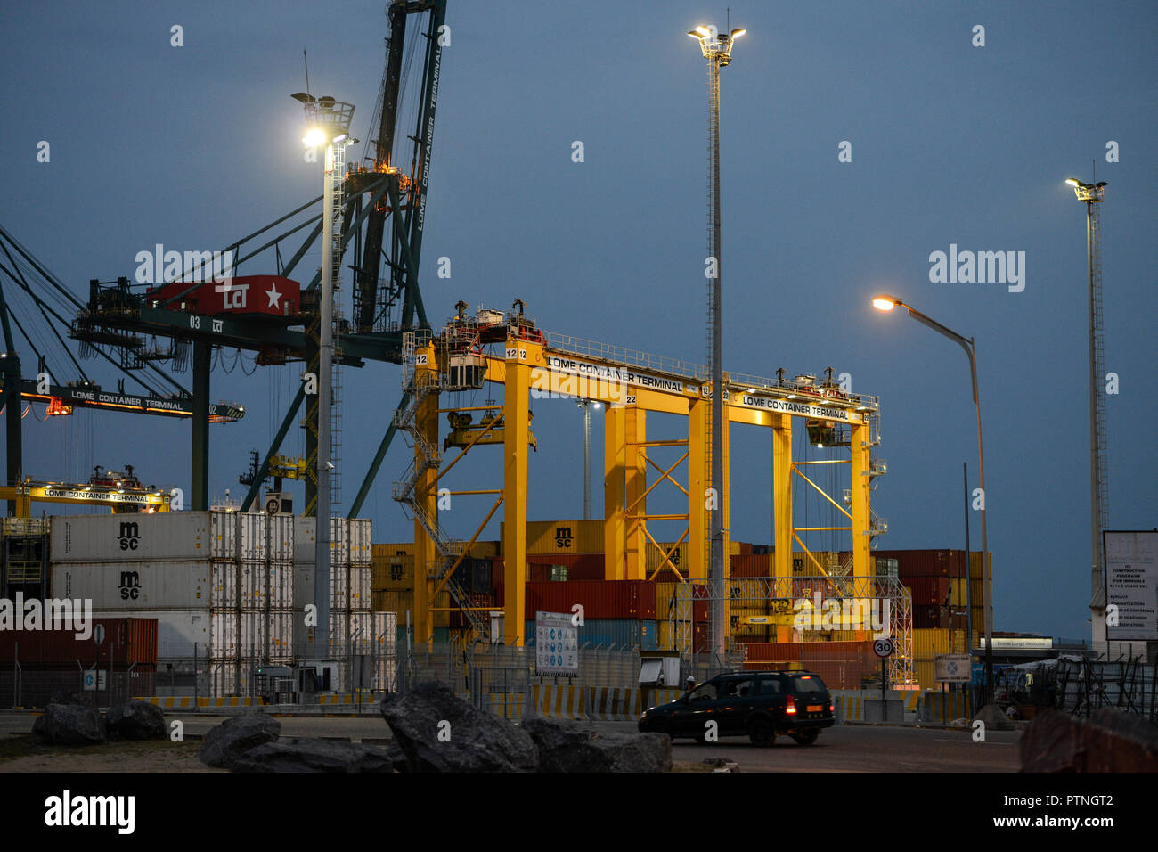 TOGO, Lome, LCT Lome Container Terminal, port Stock Photo - Alamy