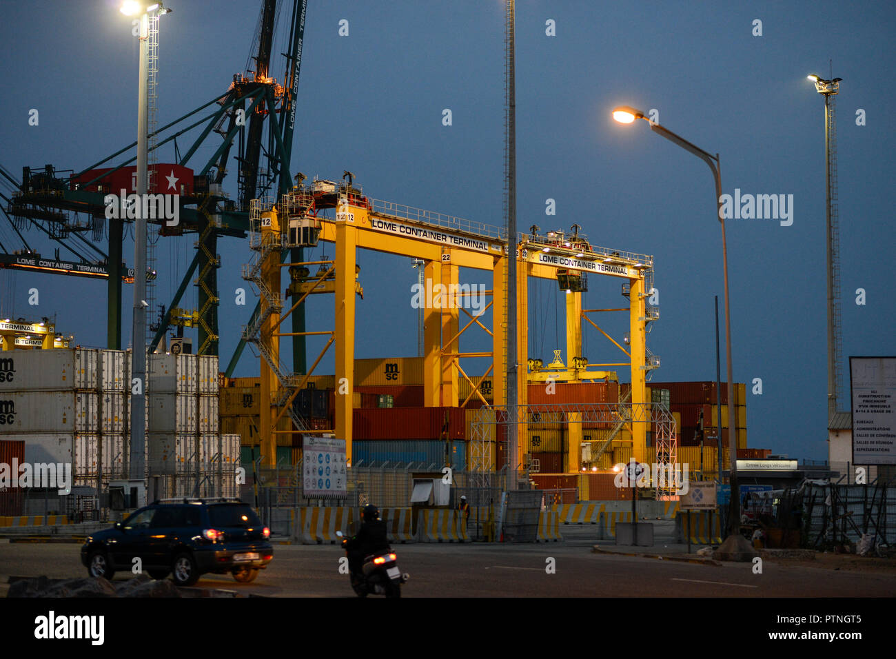 TOGO, Lome, LCT Lome Container Terminal, port Stock Photo - Alamy