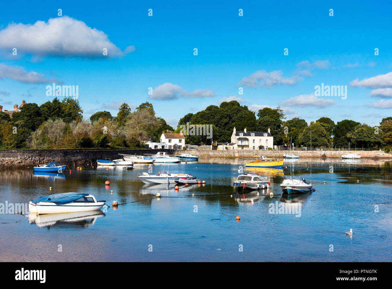 The harbour at Cockwood, on the River Exe Estuaty, near Starcross ...