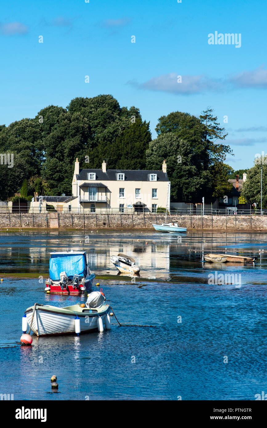 The harbour at Cockwood, on the River Exe Estuaty, near Starcross ...