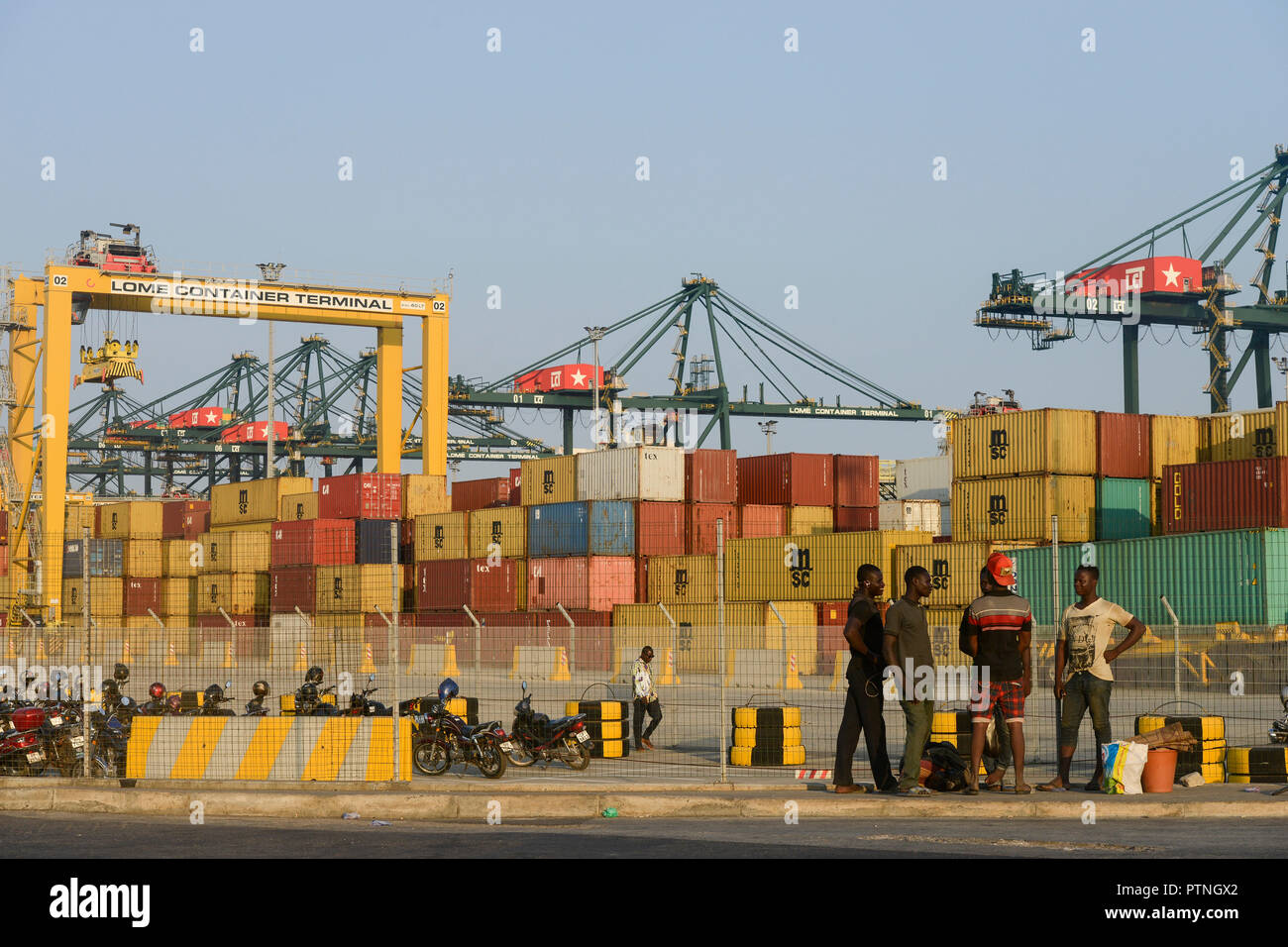 TOGO, Lome, LCT Lome Container Terminal, port Stock Photo - Alamy