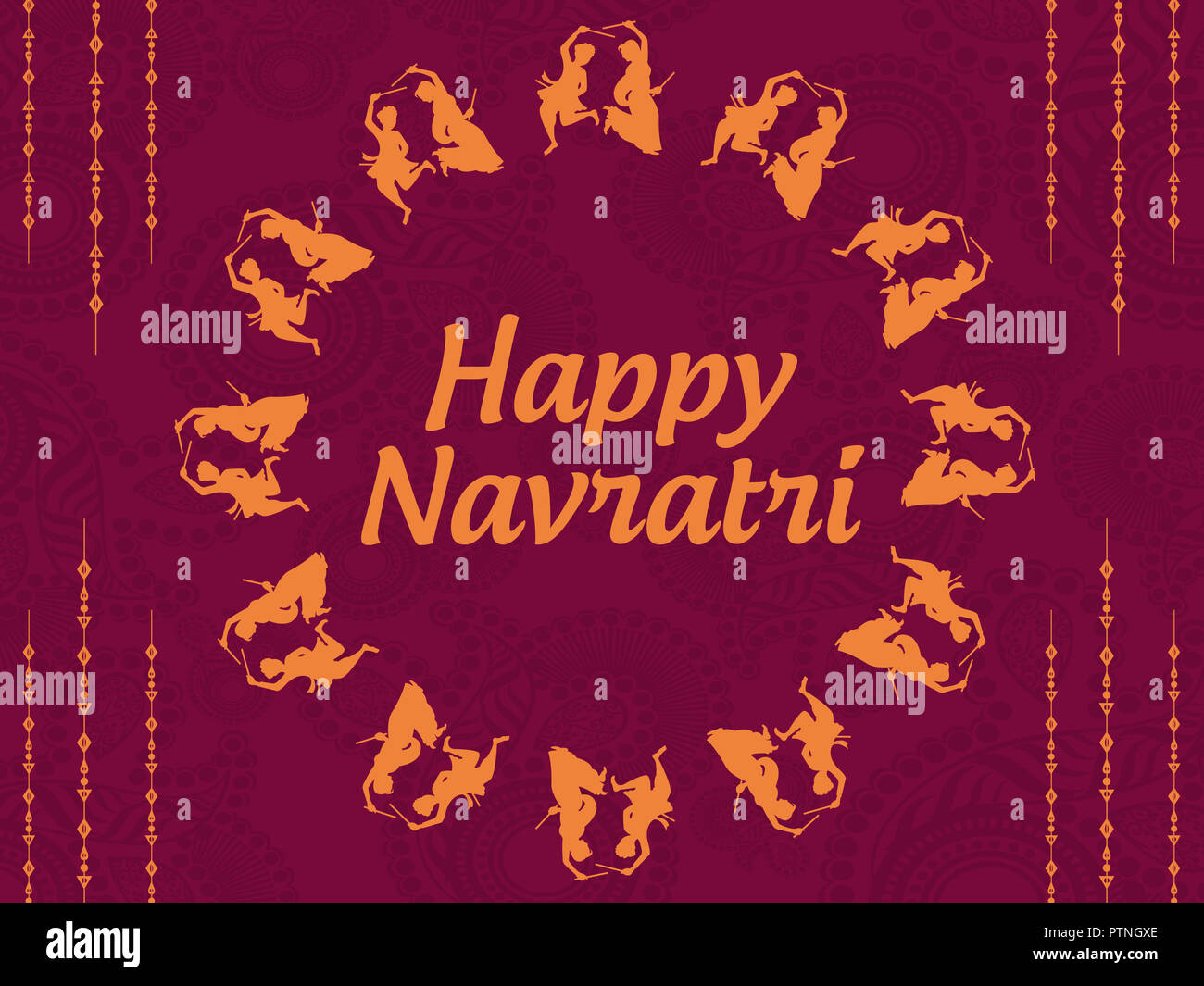 Happy navratri hi-res stock photography and images - Alamy