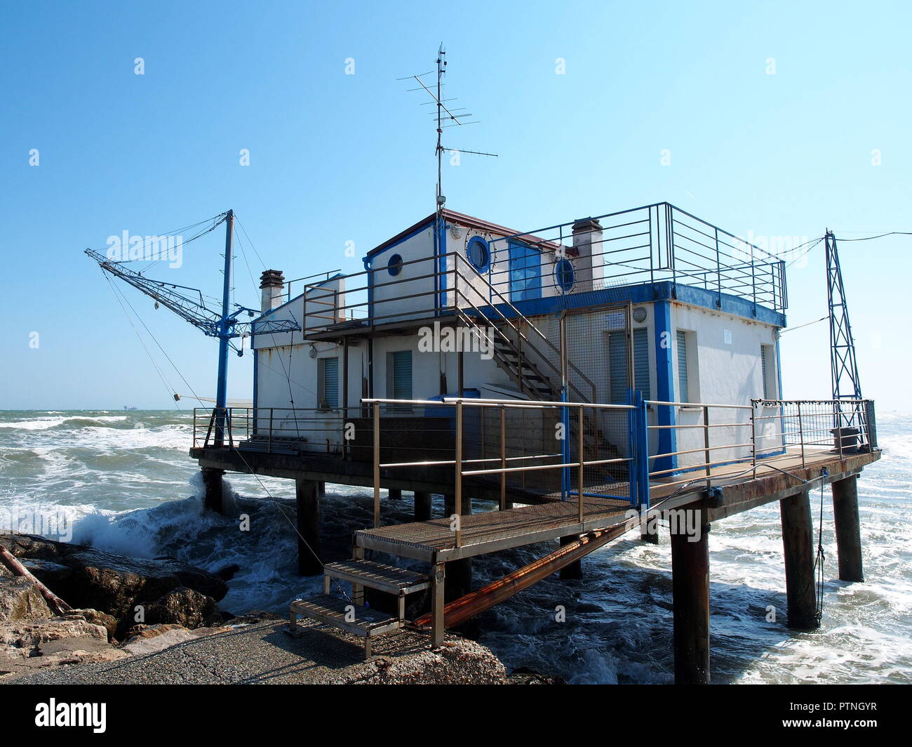 Molo di Marina Romea, italy Stock Photo - Alamy