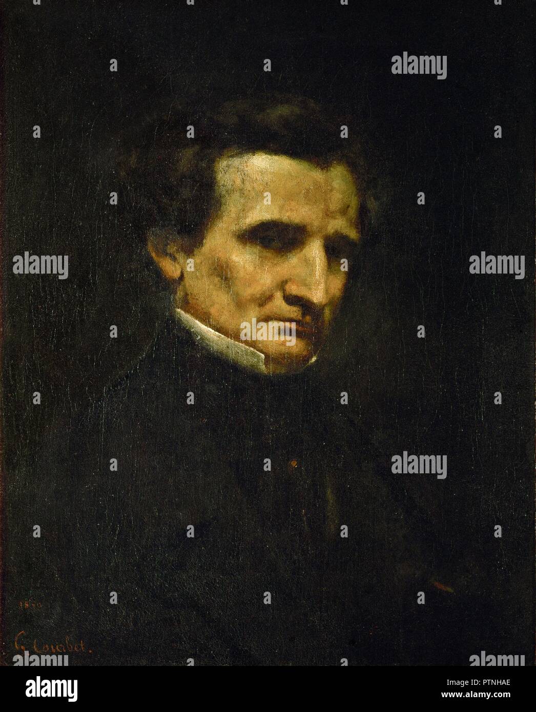 Portrait of composer Hector Berlioz (1803-69) . Museum: MUSEE D'ORSAY ...