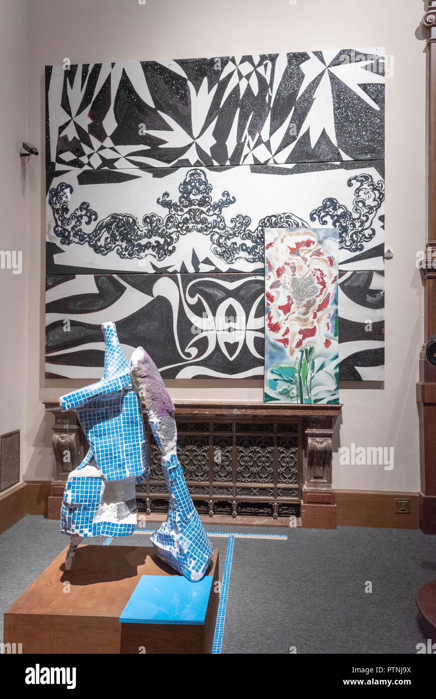 Exhibition hall with objects by Petr Pisarik (CTK Photo/Petr Salek ...