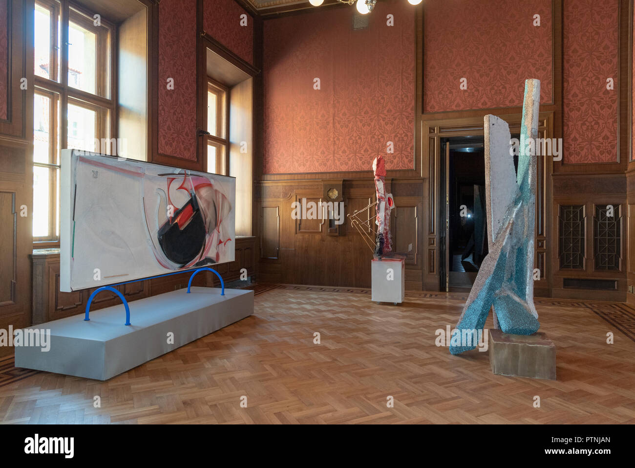 Exhibition hall with objects by Petr Pisarik (CTK Photo/Petr Salek ...