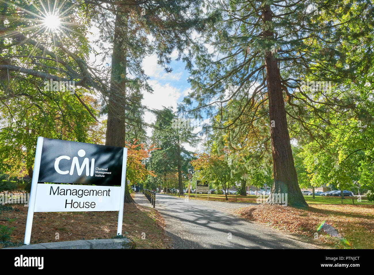 Entrance to the CMI (Chartered Management Institute) building and ...