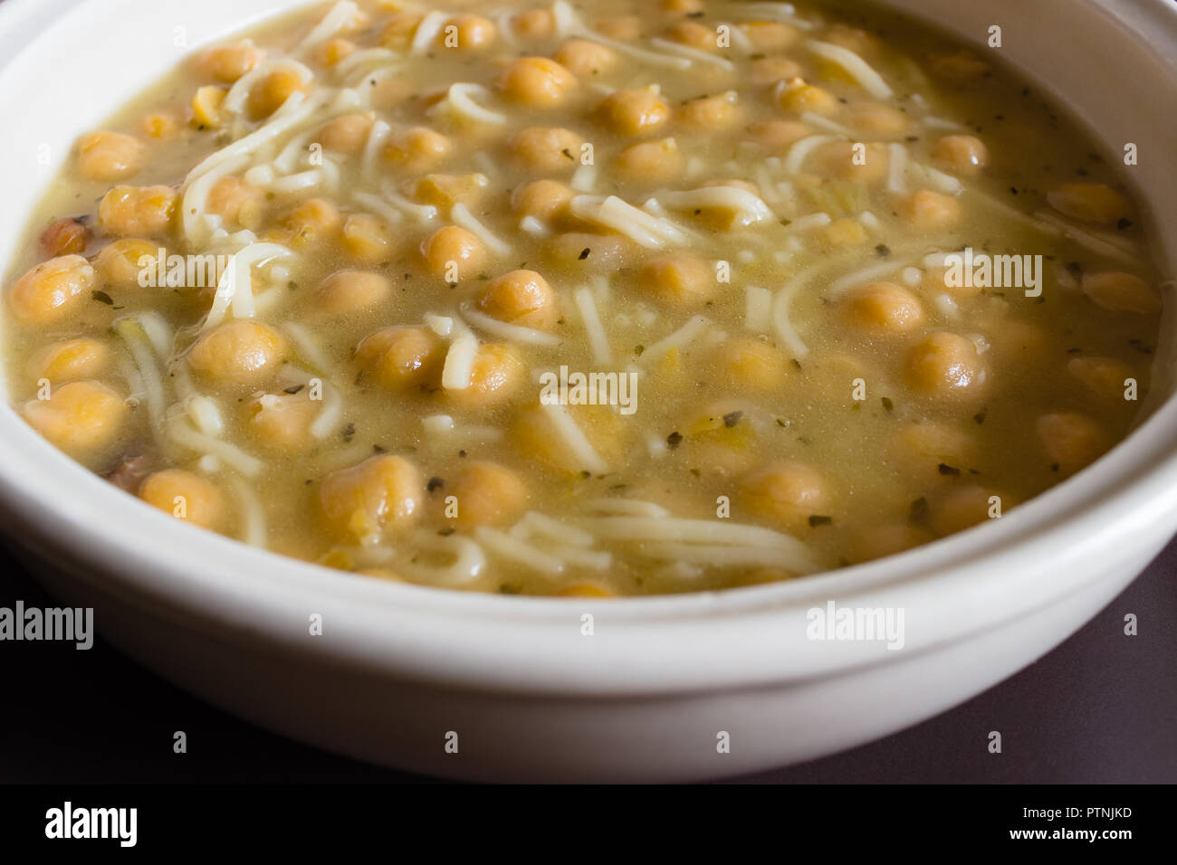Chickpea soup, typical italian food. Day of the Dead and Day of All ...
