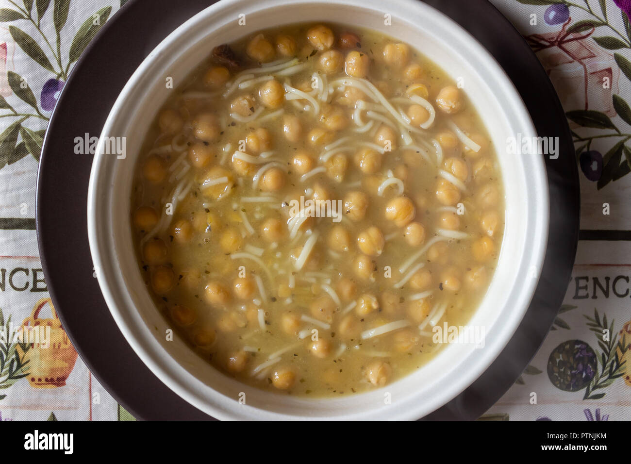 Chickpea soup, typical italian food. Day of the Dead and Day of All ...