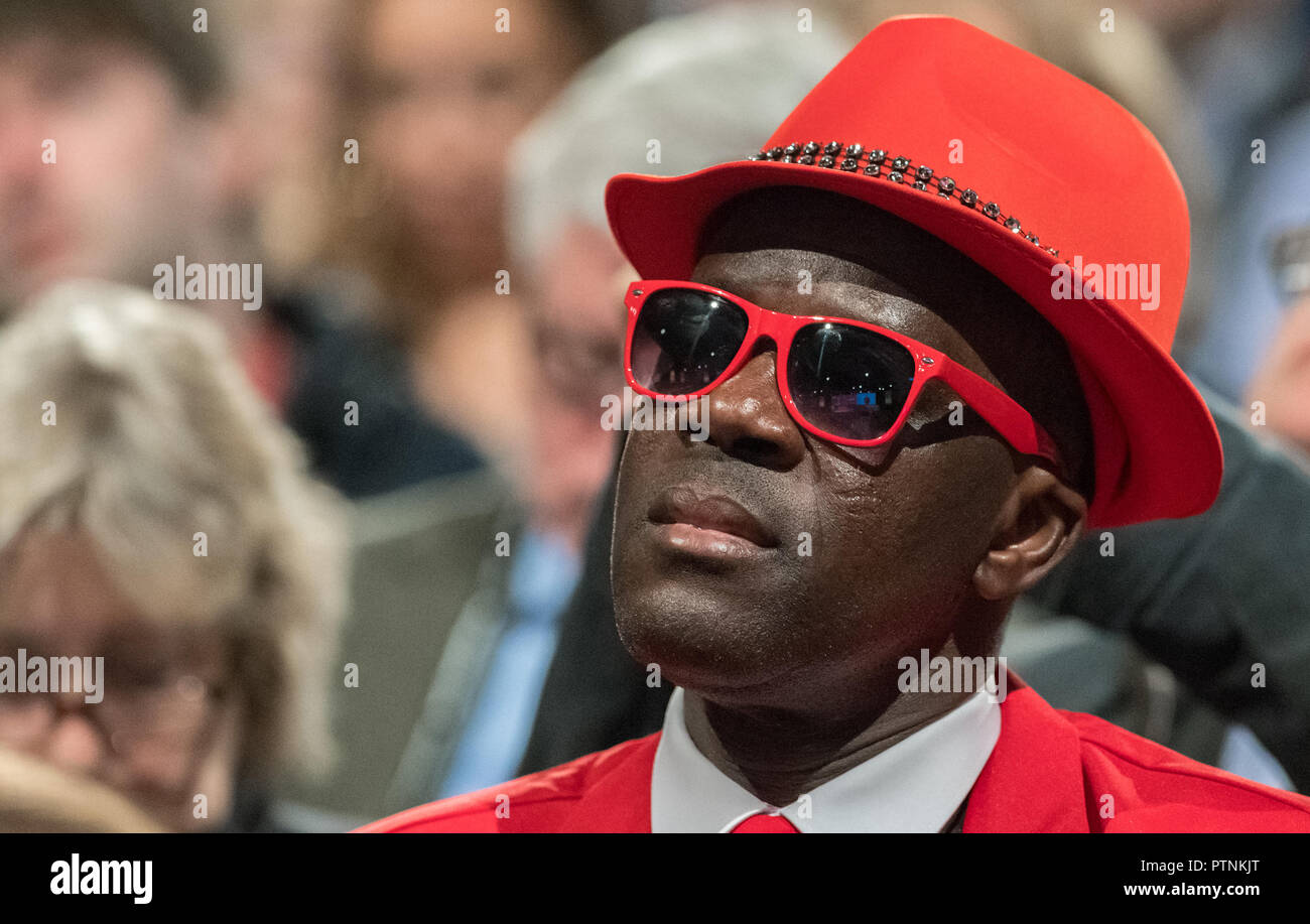 Labour Party supporter at the Labour Party annual conference 2018 Stock ...