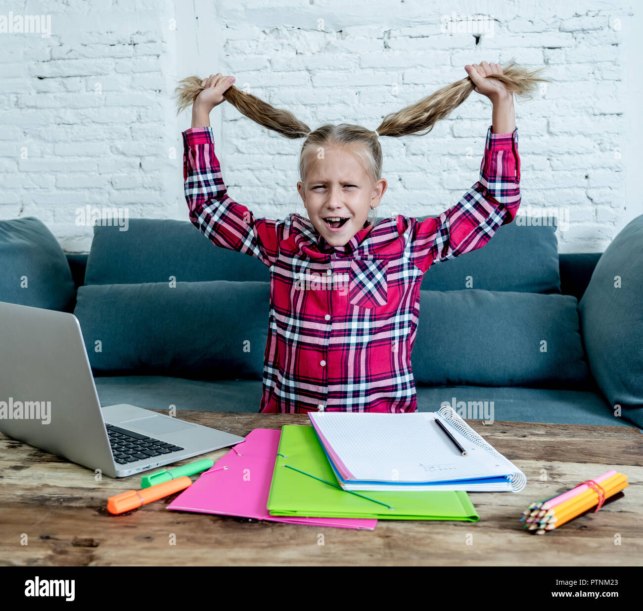 Pulling hair school hi-res stock photography and images - Alamy
