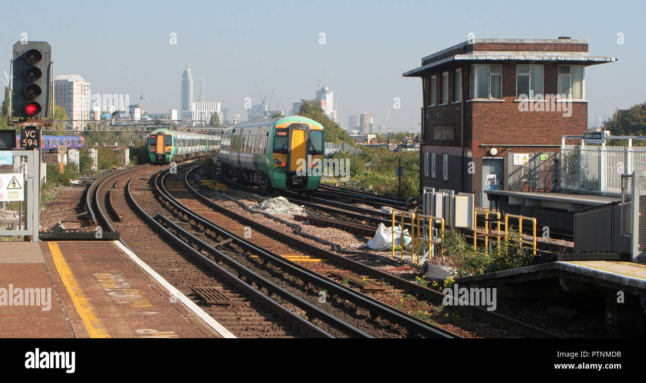 Electric Multiple Units in action Stock Photo - Alamy