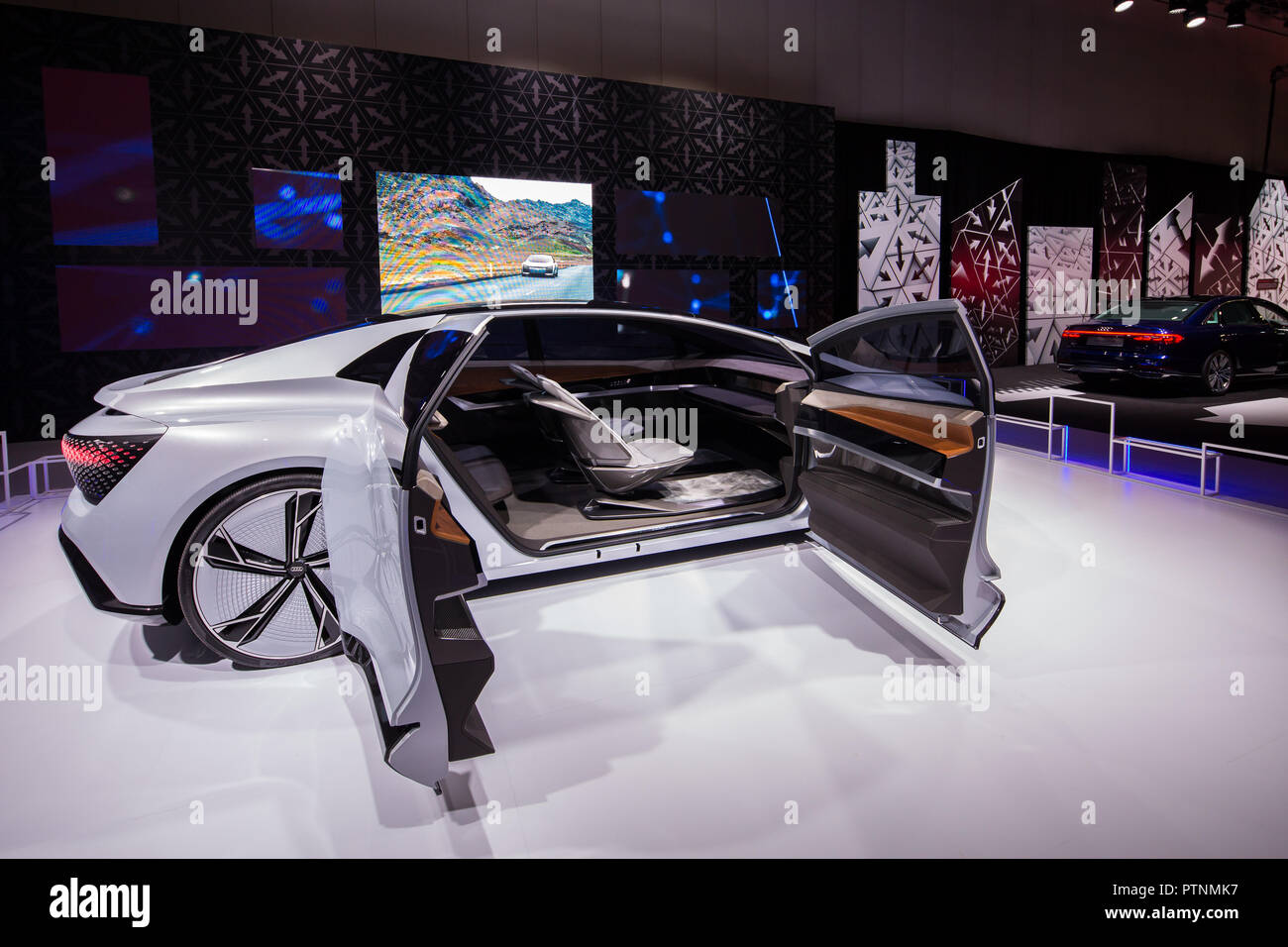 Audi showcases AICON autonomous car technology, a driveless car with ...