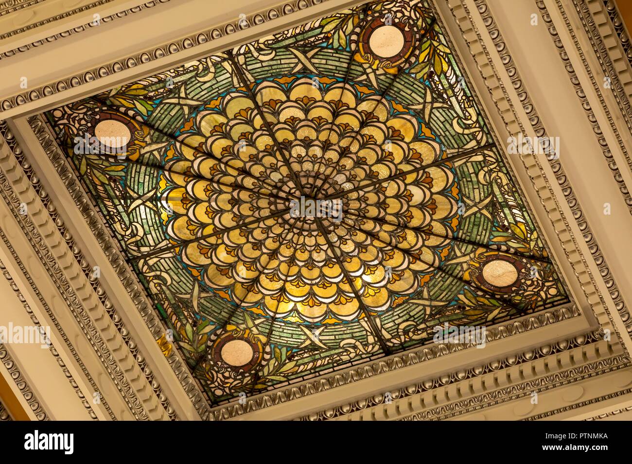 The Great Hall interior. Library of Congress. Washington DC, USA Stock ...