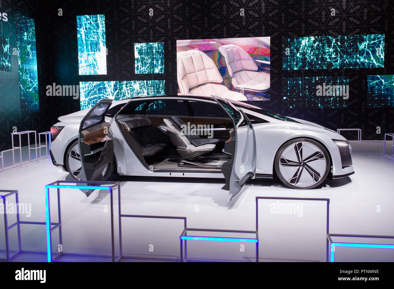 Audi showcases AICON autonomous car technology, a driveless car with ...