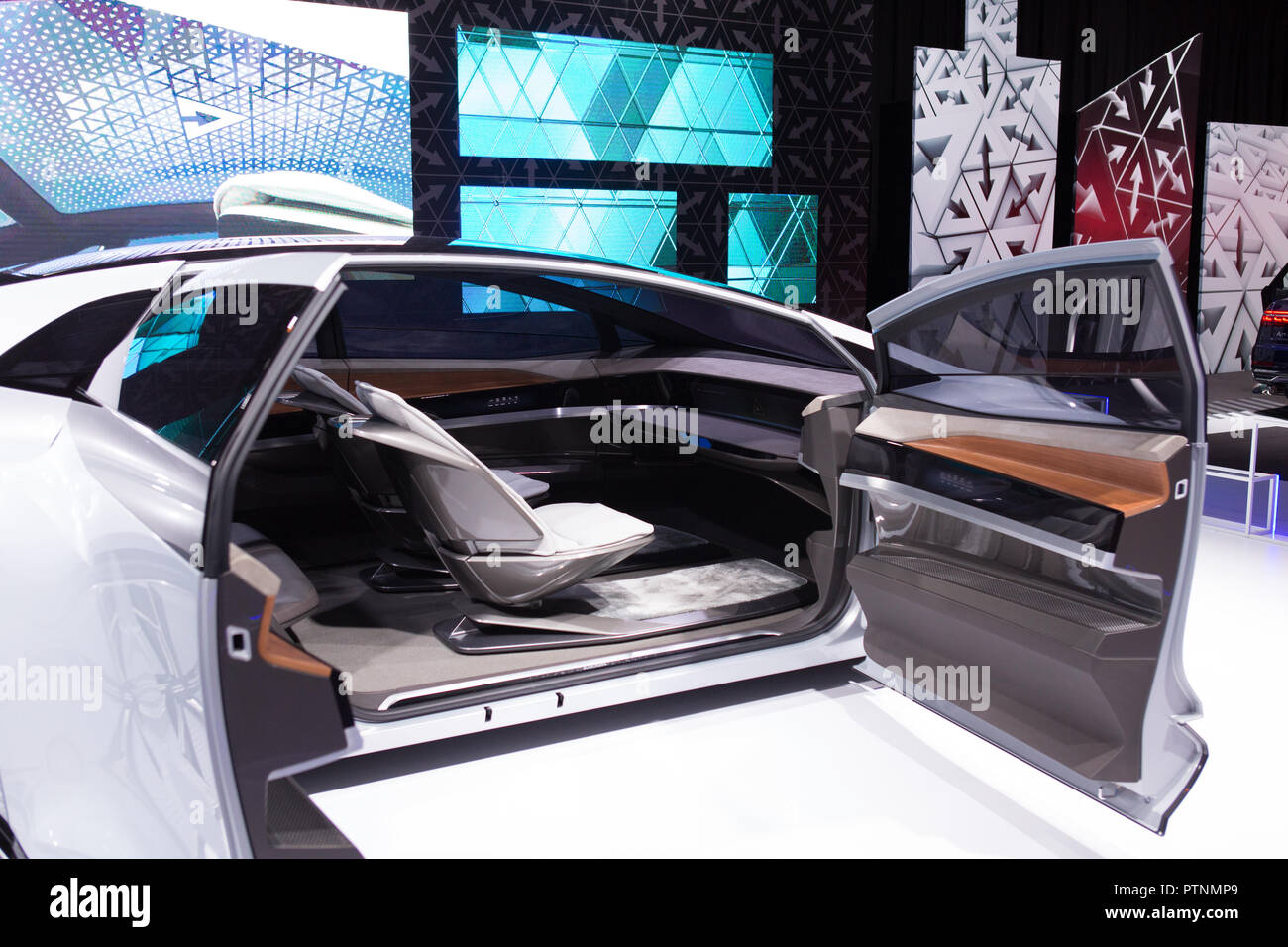 Audi showcases AICON autonomous car technology, a driveless car with ...