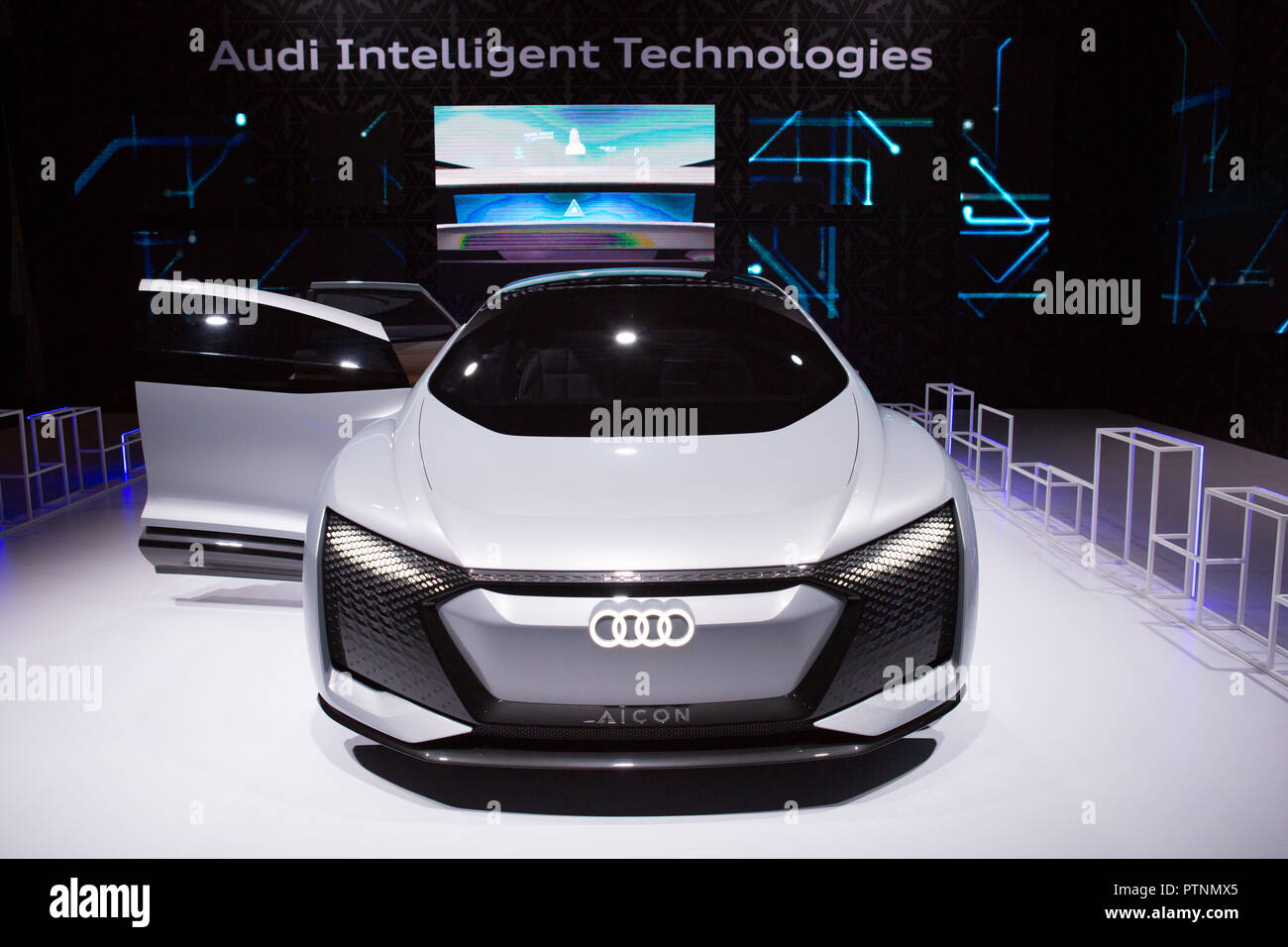 Audi Brand Experience 2018 showcasing AICON car at Marina Bay Sands ...