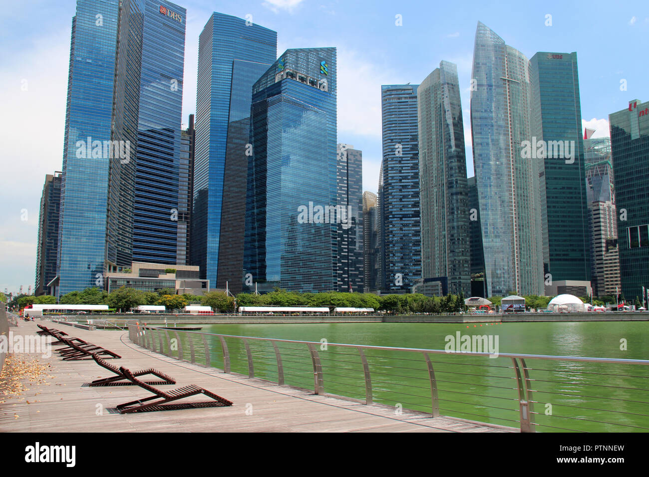 Modern buildings at Marina Bay in Singapore Stock Photo - Alamy