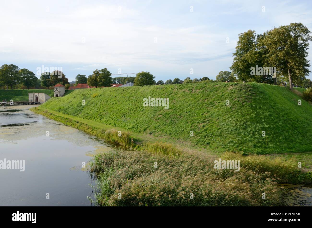 Moat of the citadel in Copenhagen, Denmark Stock Photo - Alamy