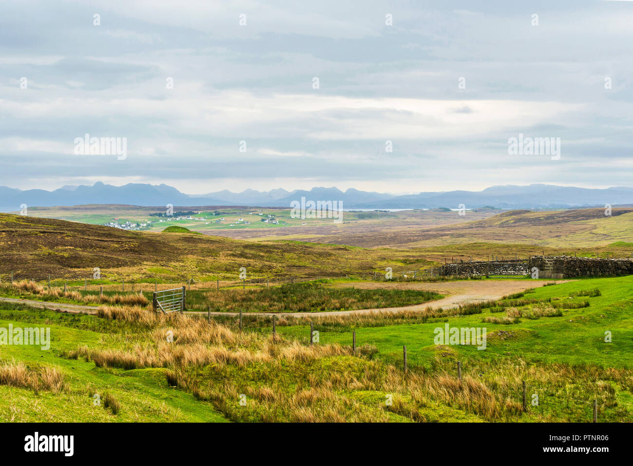 views of the Quiraing mountains range Stock Photo - Alamy