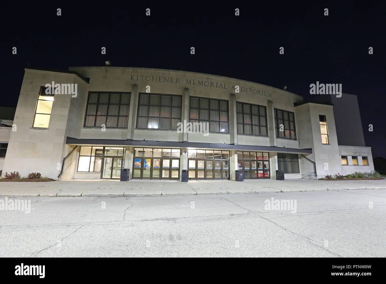 Kitchener Memorial Auditorium - Home of the Kitchener Rangers - Front ...