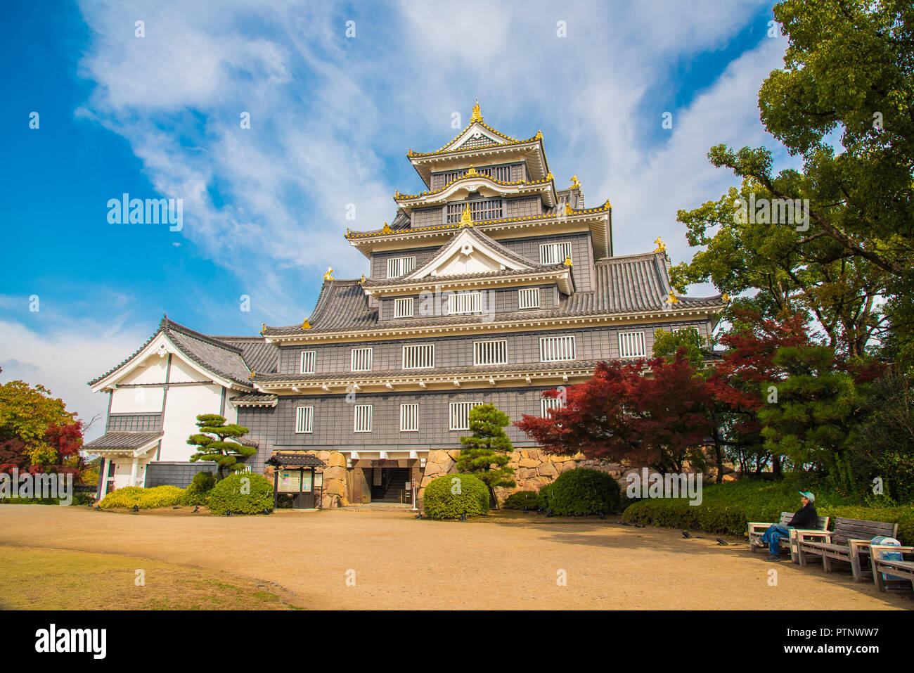 Okayama historic castle one of the famous tourist attraction in Okayama ...