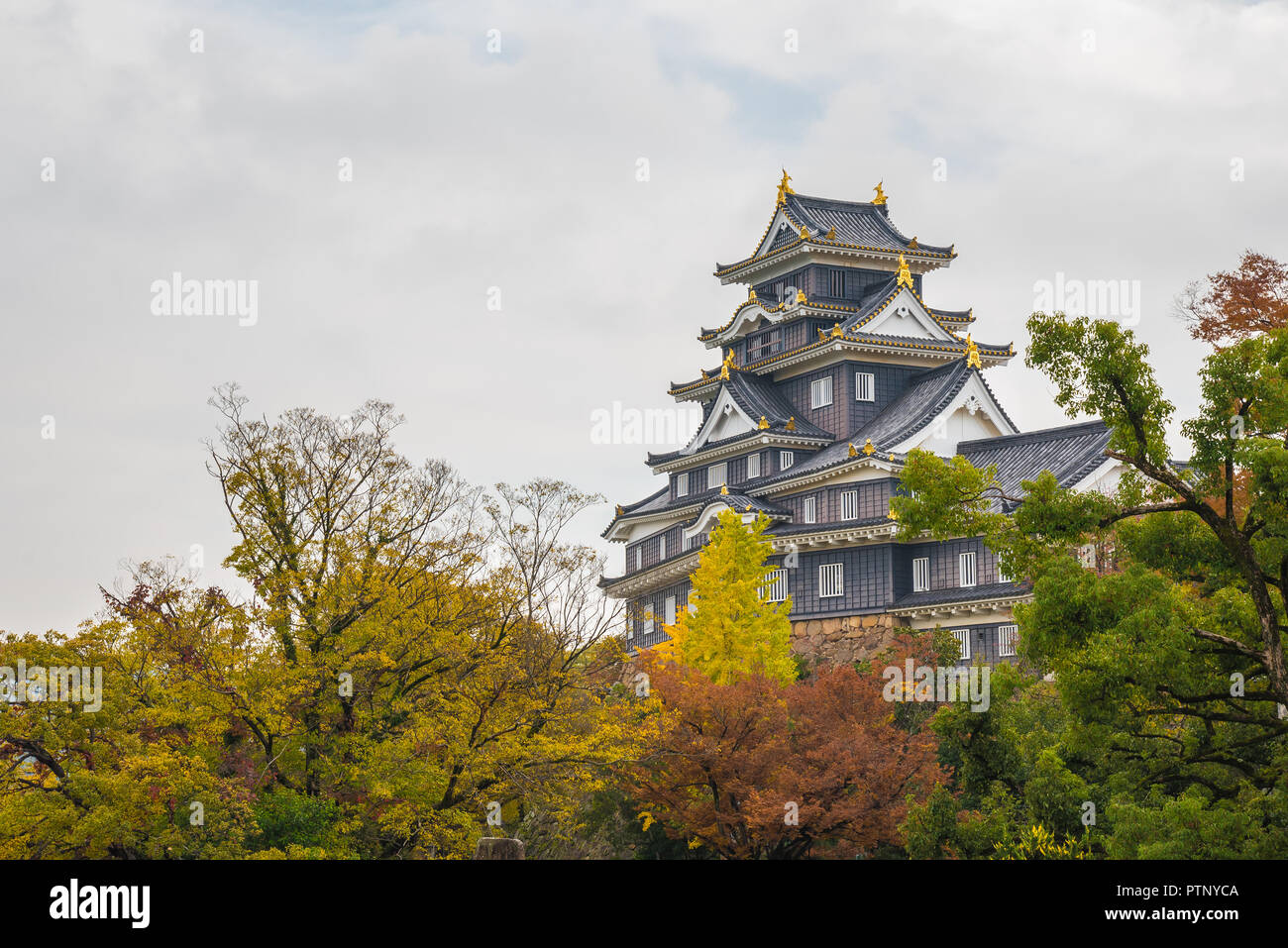 Okayama historic castle one of the famous tourist attraction in Okayama ...