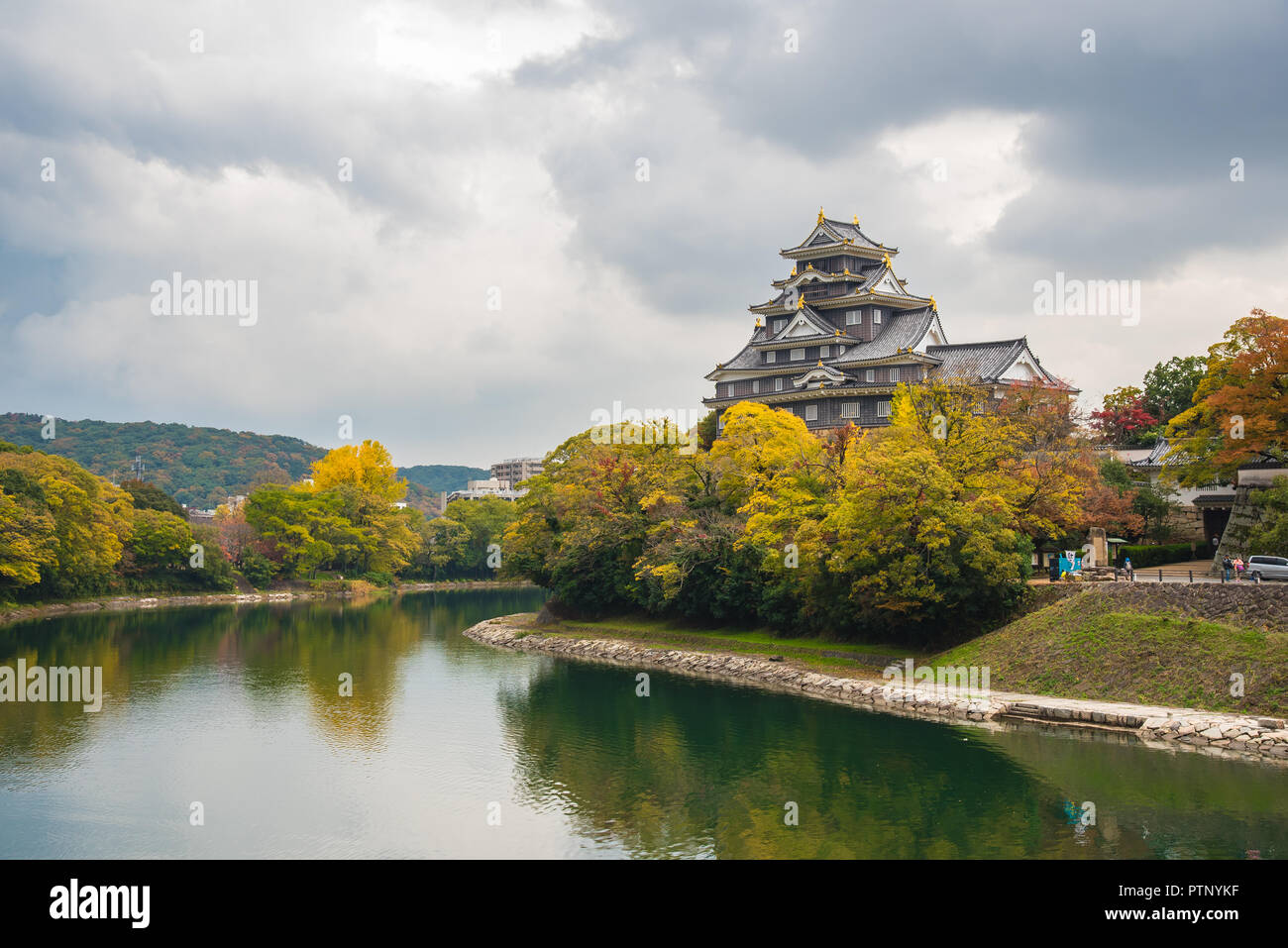 Okayama historic castle one of the famous tourist attraction in Okayama ...