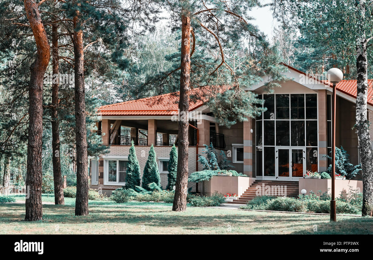 Beautiful modern comfortable building - a small hotel for travelers ...