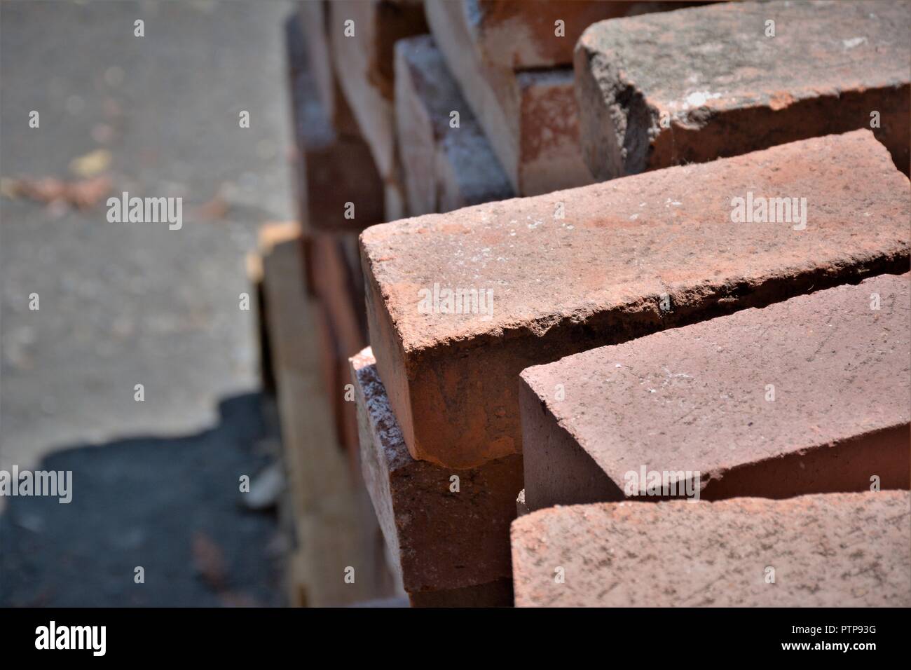 Bricks for private home construction in California in earthquake ...