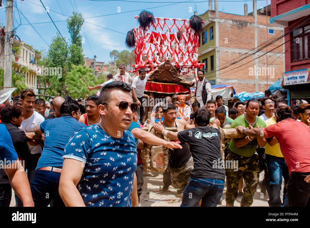 Chandeshwori Jatra, Banepa, Kavre Stock Photo - Alamy