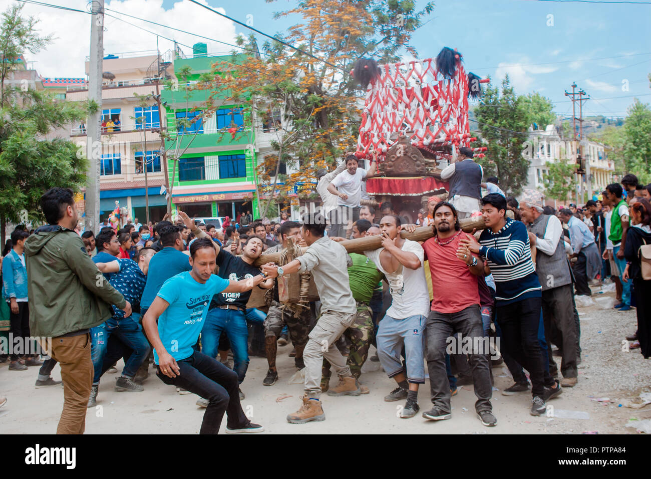 Chandeshwori Jatra, Banepa, Kavre Stock Photo - Alamy