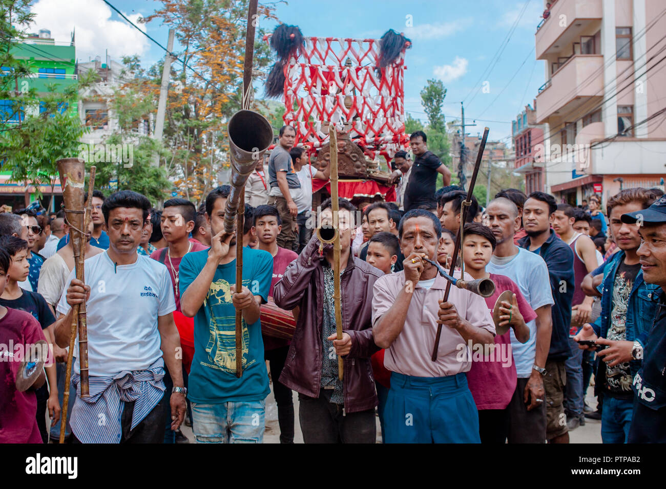 Chandeshwori Jatra, Banepa, Kavre Stock Photo - Alamy