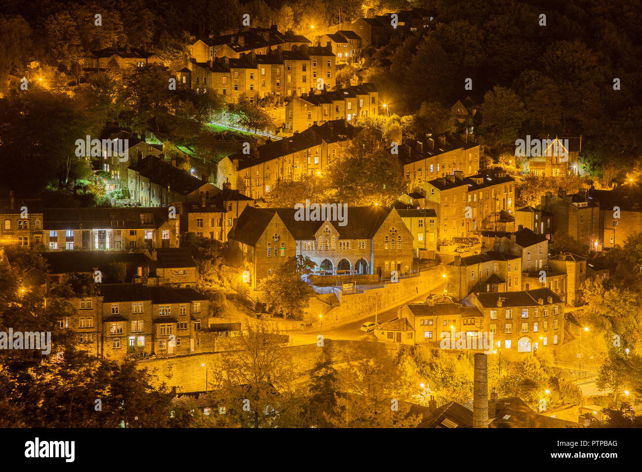 8 October 2018. Hebden Bridge, Yorkshire, United Kingdom. The ...