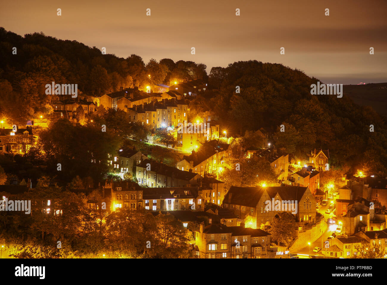 8 October 2018. Hebden Bridge, Yorkshire, United Kingdom. The ...
