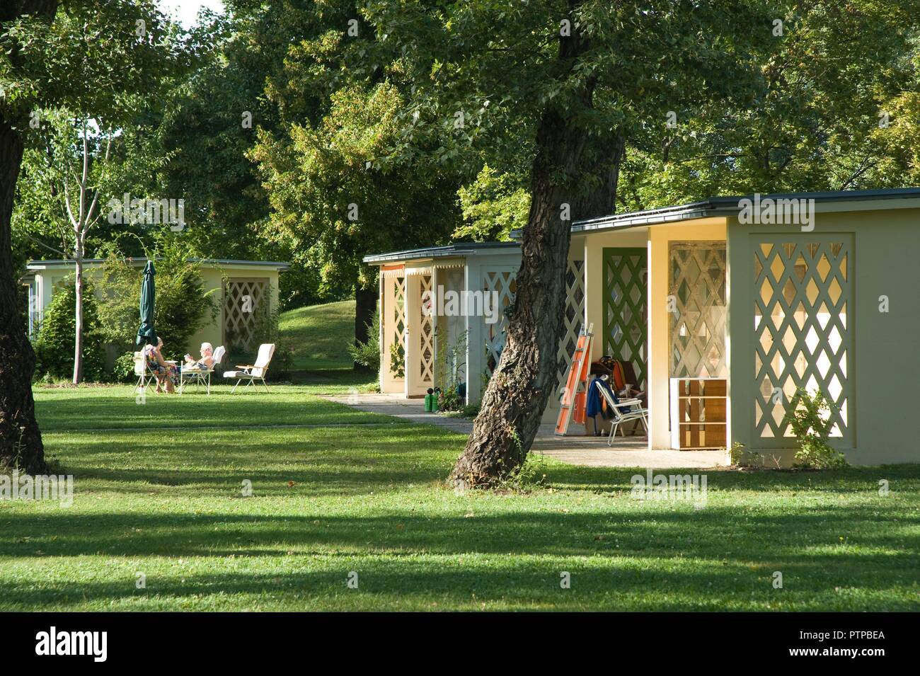 Wien, Strandbad Gänsehäufl an der Alten Donau Stock Photo - Alamy