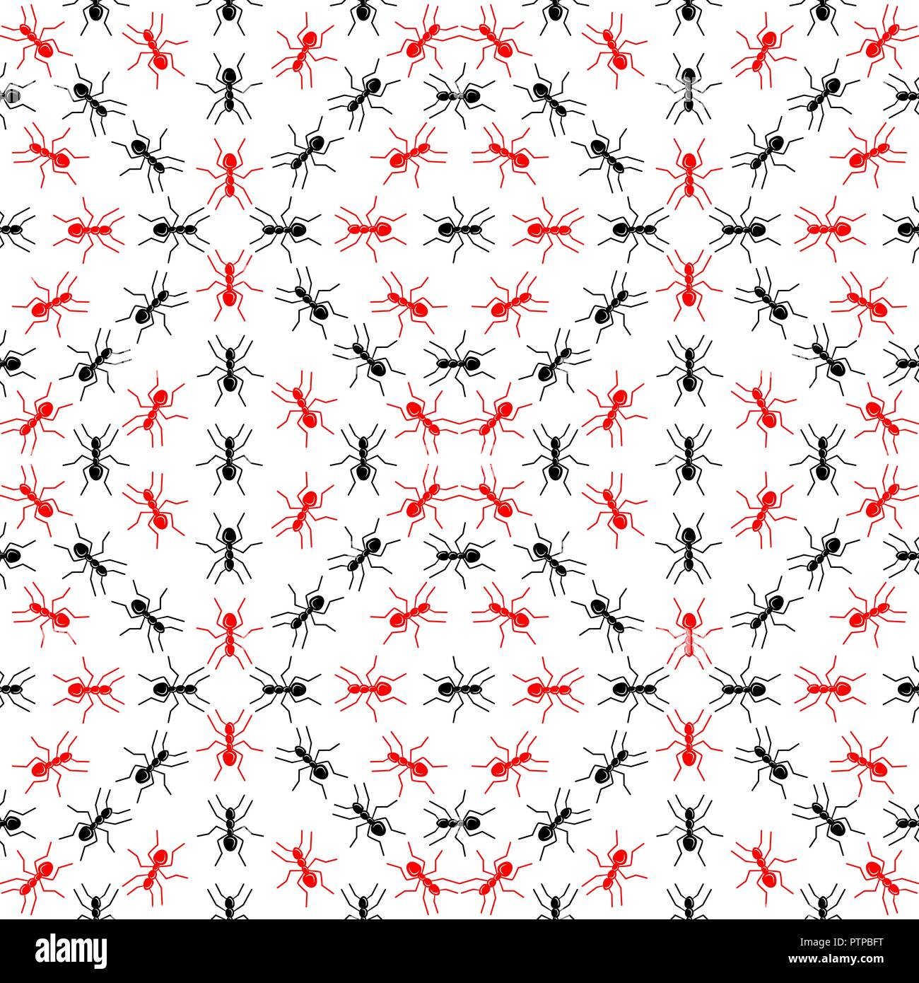 Illustration of ants on a white background. Vector Stock Vector Image ...